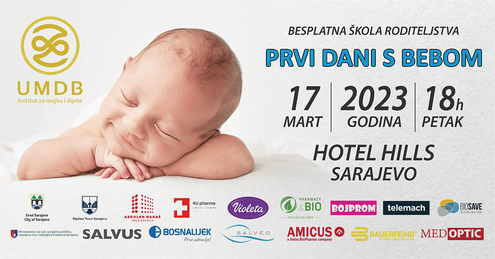 BESPLATNA ŠKOLA RODITELJSTVA: “Prvi dani s bebom” - Gracija
